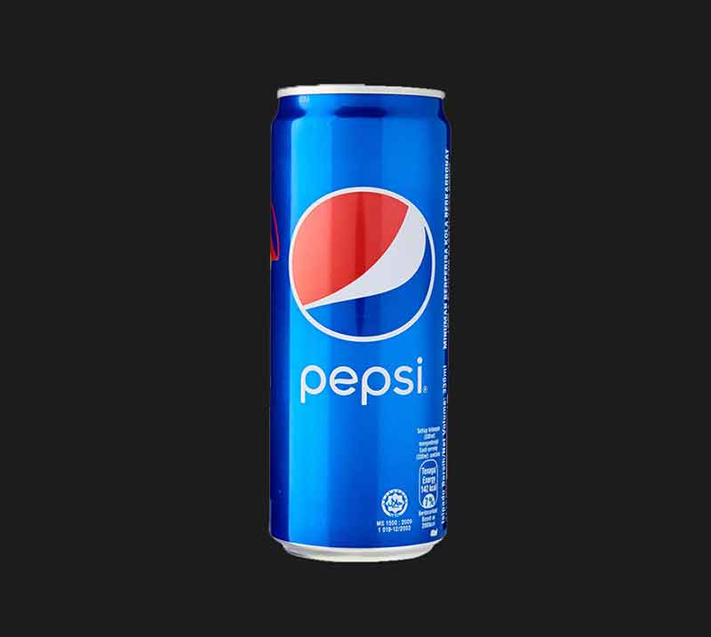 Pepsi Can 300 ML Black Brown Bakers